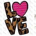 Valentine PNG Digital Download | Cheetah Love Hearts Doodles ...