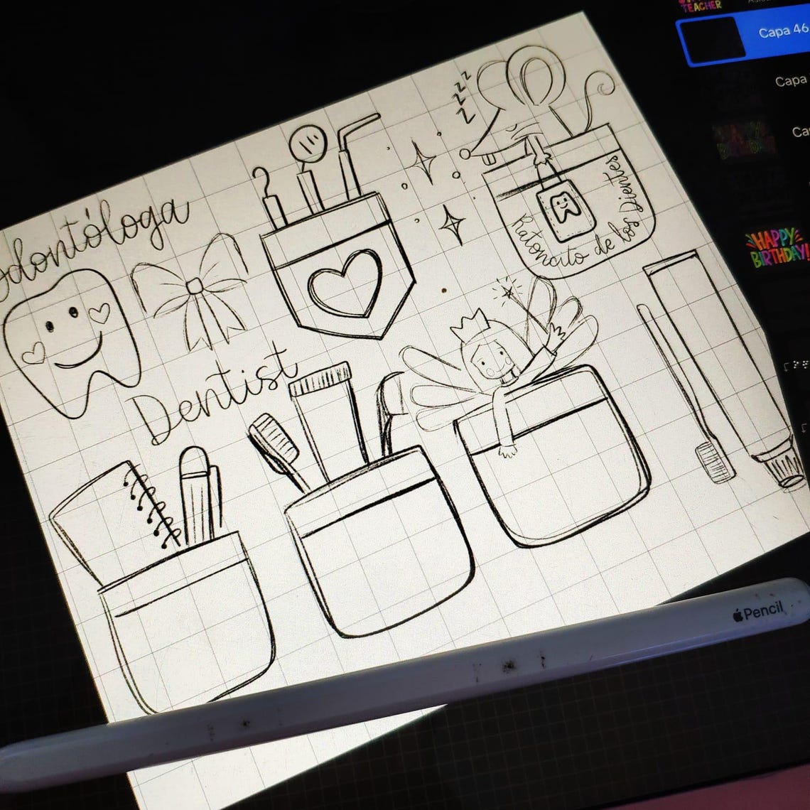 Tooth Mouse Ratoncito Perez | Tooth Fairy | Dentist Doodles ...