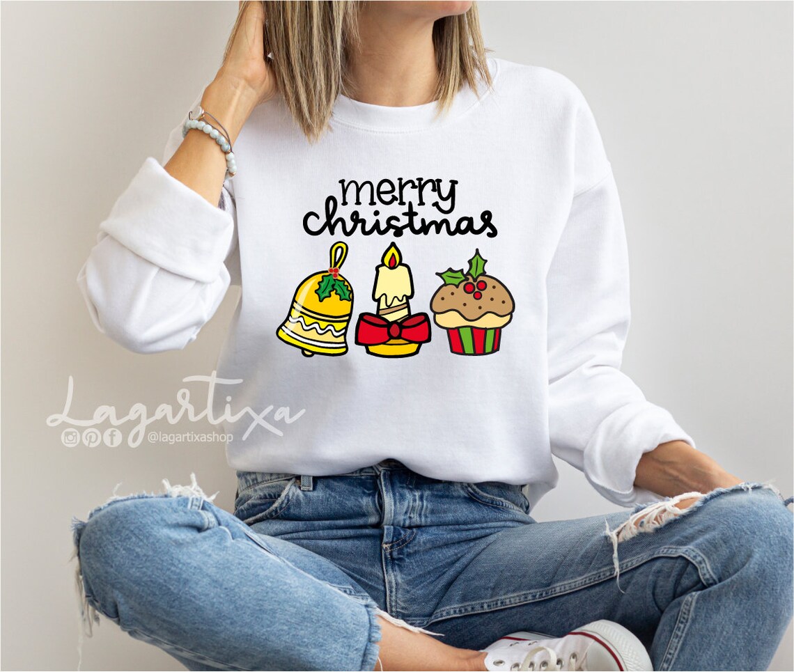 Christmas Doodles Clipart Super Pack, PNG, Santa Claus, Christmas Tree ...