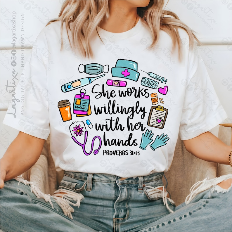 Nurse Proverbs 31:13 | PNG Design International Nurses Day Doctor ...