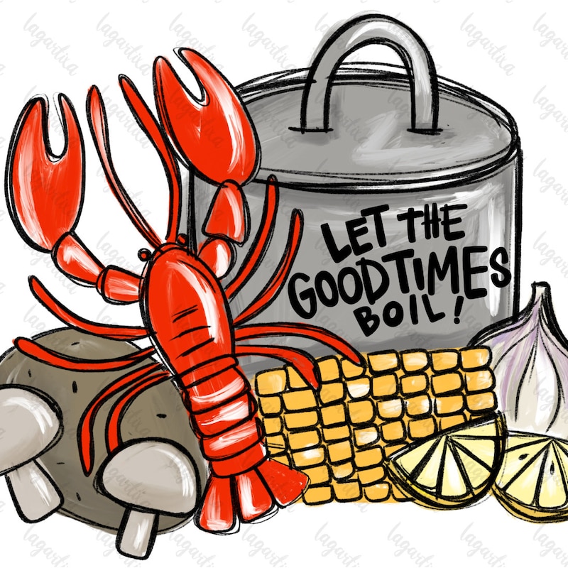 Crawfish Boil Clipart - Etsy