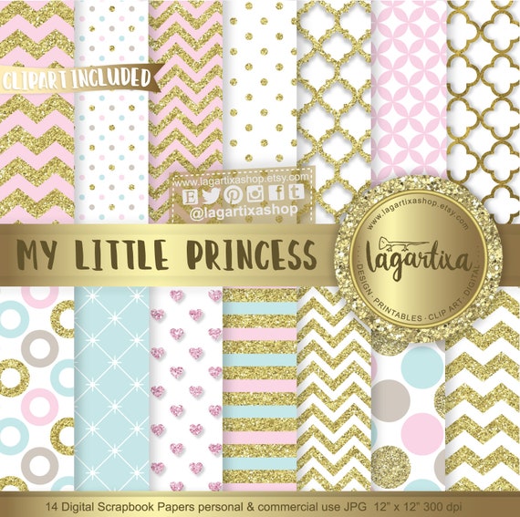 Turquoise Glitter Chevron