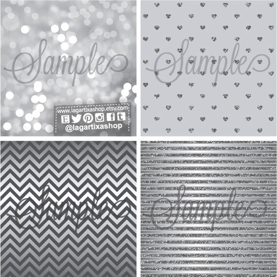 Silver Chevron Background