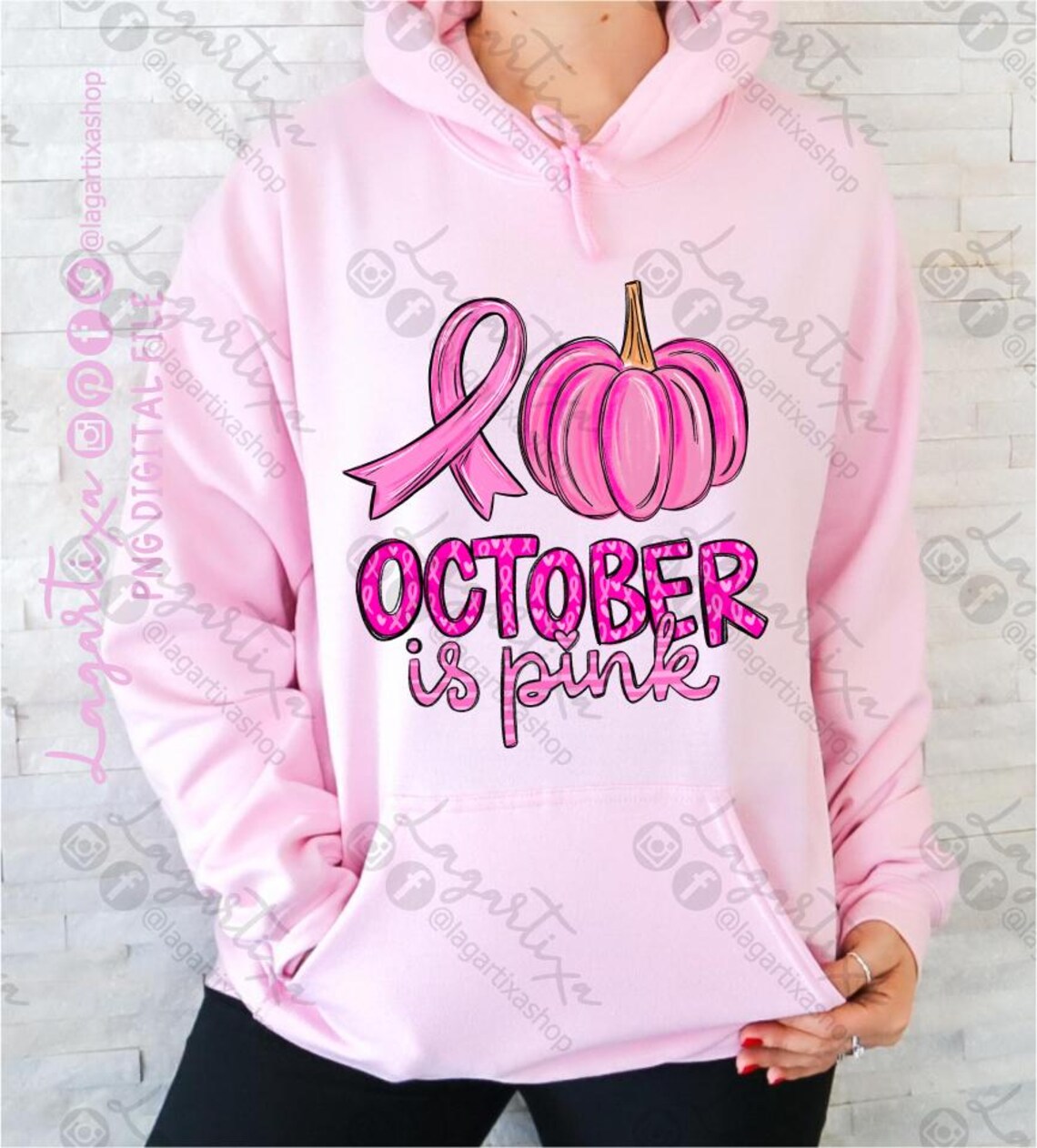 Breast Cancer Awareness Pink Month | October is Pink Sublimation PNG ...