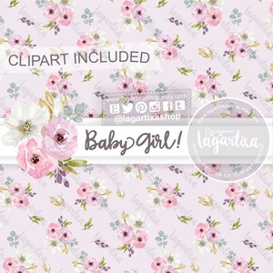 Floral Patterns Shabby Chic Watercolor, White Doilies With Flowers ...
