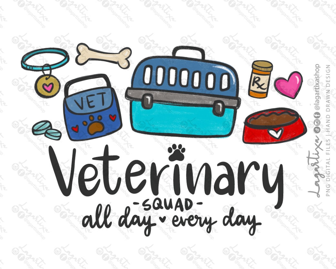 Veterinary Squad Design | Sublimation or DTF Digital PNG Design ...