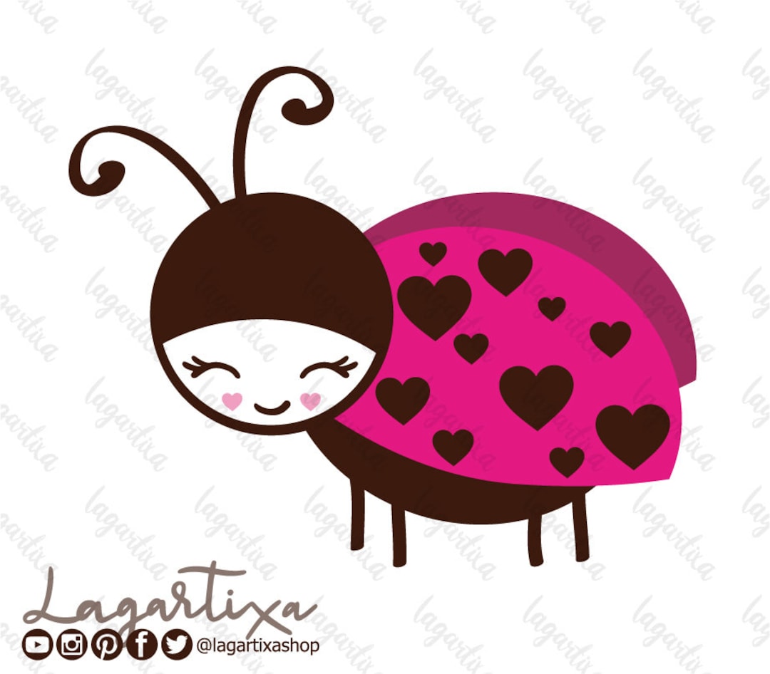 Pink Ladybug Clip Art