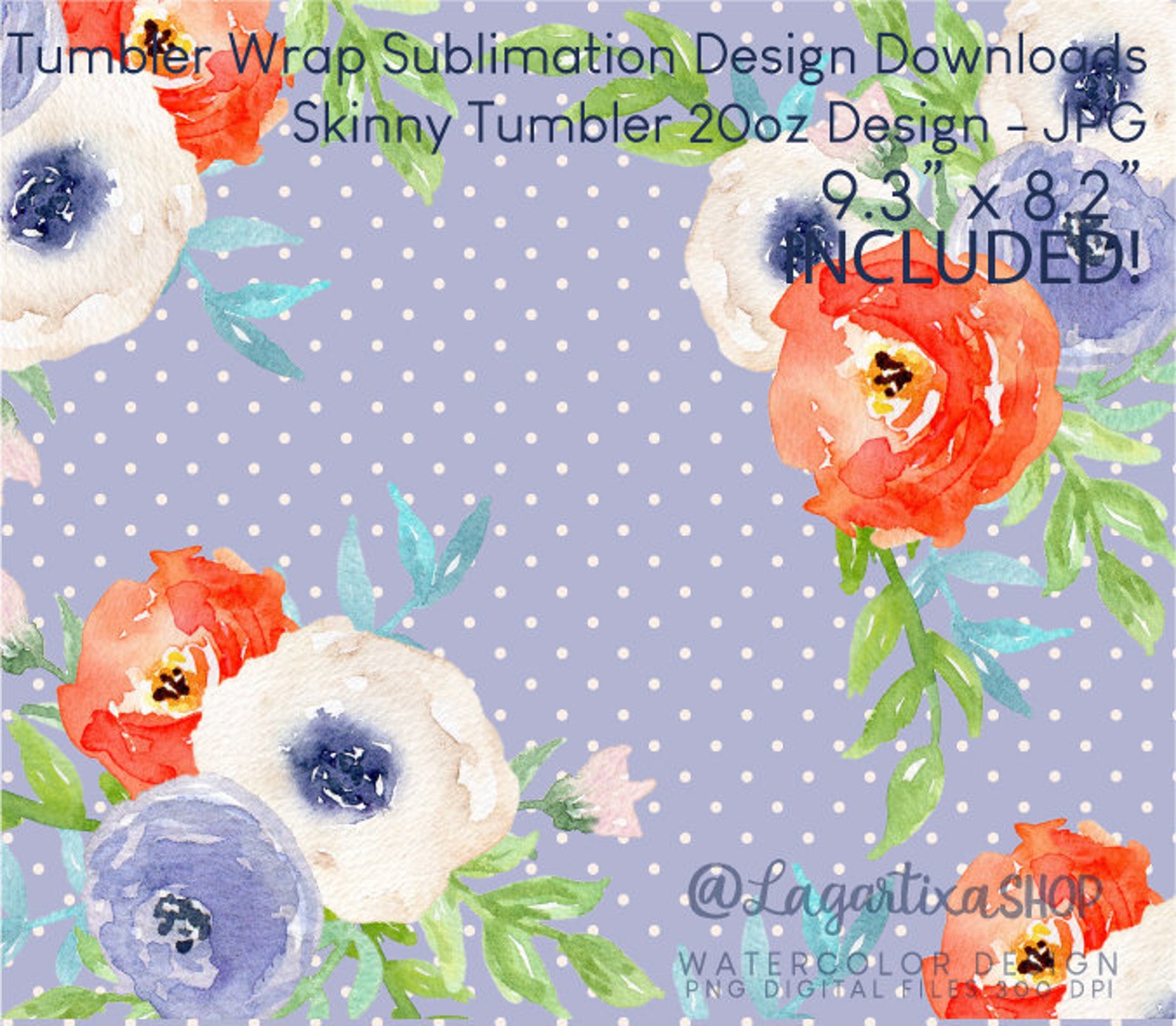 Watercolor Floral Digital Paper Small Dots Chevron Patterns - Etsy