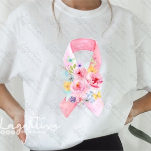 Breast Cancer Awareness Month HOPE Sublimation Pink Ribbons Butterflies ...