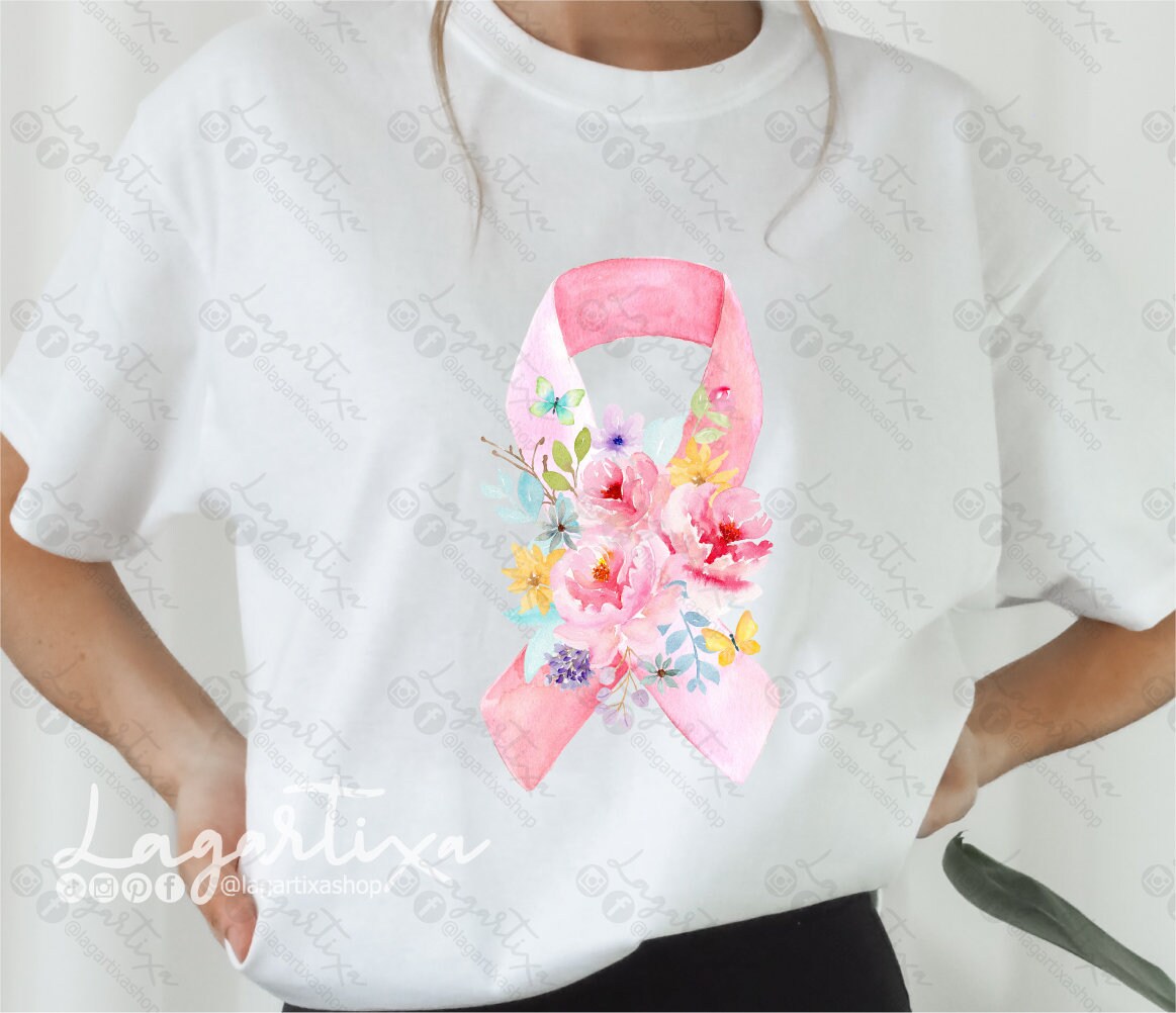 Breast Cancer Awareness Month HOPE Sublimation Pink Ribbons Butterflies ...