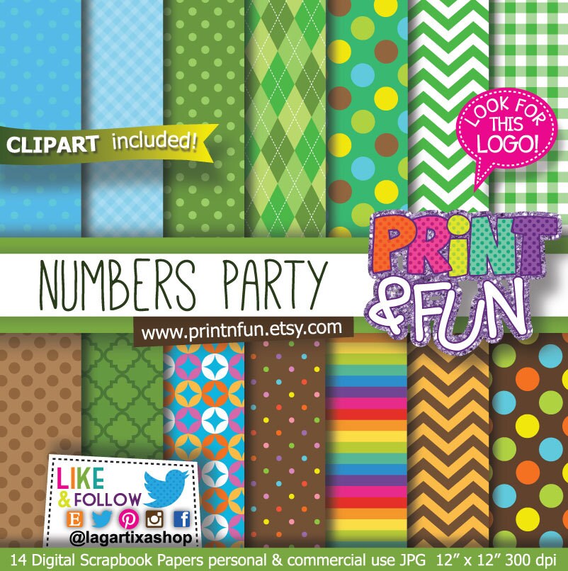 Green Rainbow Patterns Digital Paper Patterns Backgrounds - Etsy