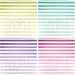 Stripes Watercolor Ombre Digital Paper Brushstrokes Pattern Rainbow ...