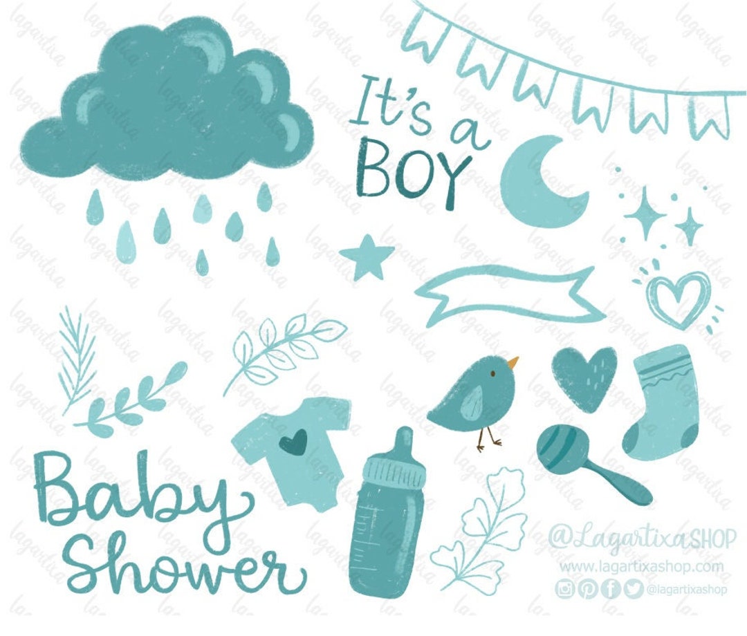 Baby Shower Niño Elementos para Decorar Baby Shower Invitacion ...