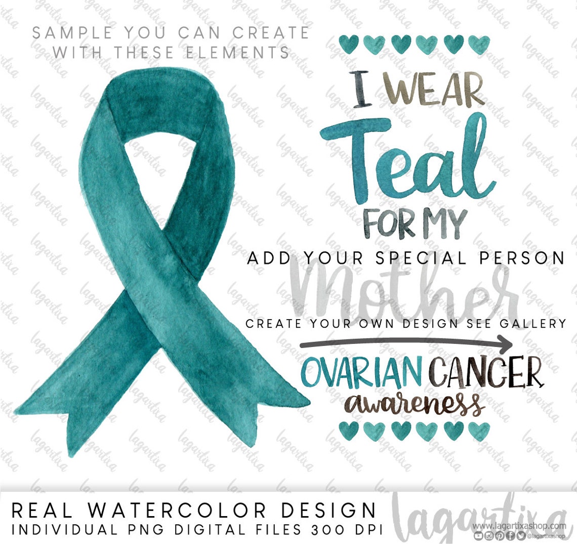 Cancer Bundle Awareness Ribbons Modern Lettering Hearts Create - Etsy