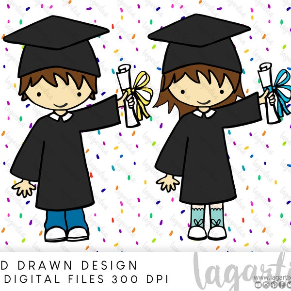 Elementary Graduation Clipart - Etsy