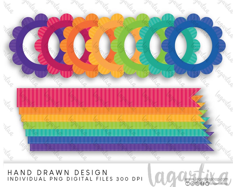 Rainbow Alphabet Lowercase Sublimation Circle Scallop and | Etsy