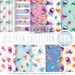 Watercolour Digital Paper Jellyfish Blue Aqua Purple and - Etsy