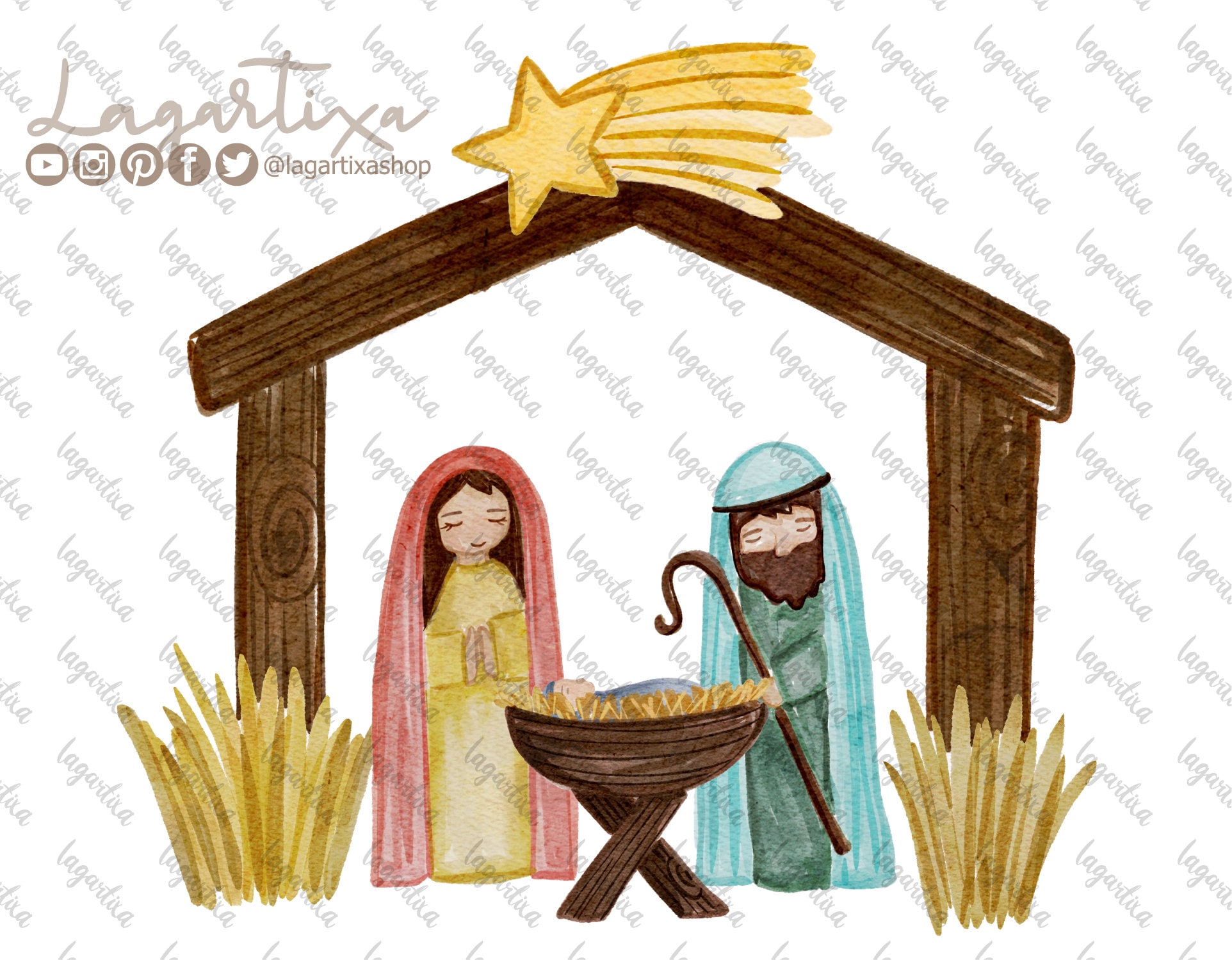 Christmas Belen Drawing