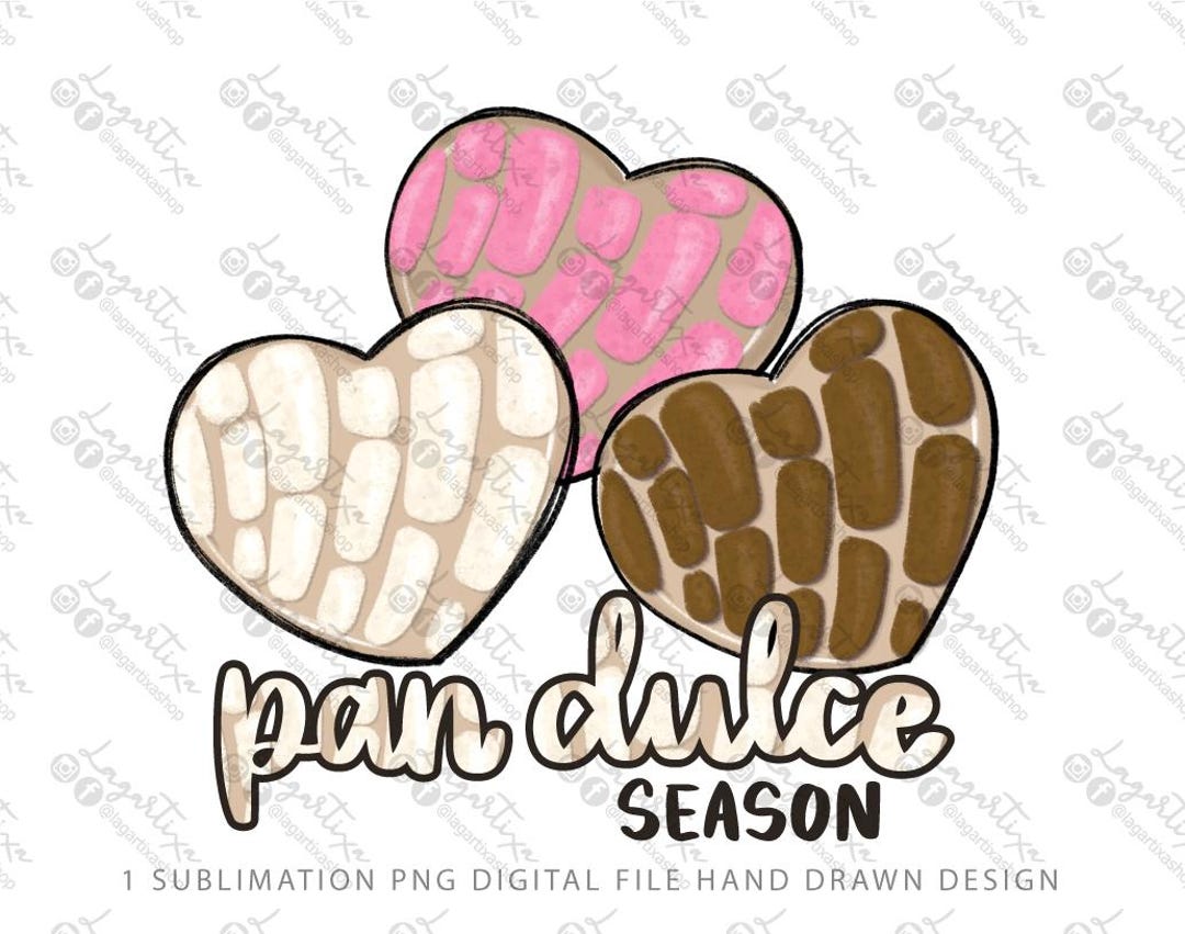 Pan Dulce Season | Heart Conchitas Pan Dulce, Mexican Bread | Valentine ...