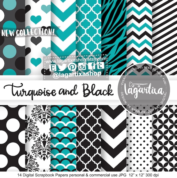 Turquoise Chevron Pattern