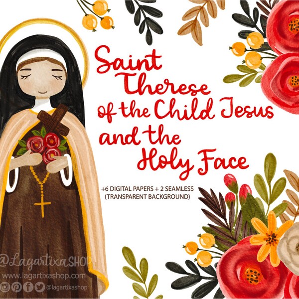 Saint Therese Clipart - Etsy