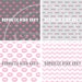 Valentine's Day Digital Paper Love Background Hearts Hot Pink Gray ...