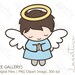 Blue Angel Baby Boy Baptism Praying PNG Clip Art Instant Download ...