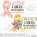 Cancer Bundle Awareness Ribbons Modern Lettering Hearts Create Your Own ...