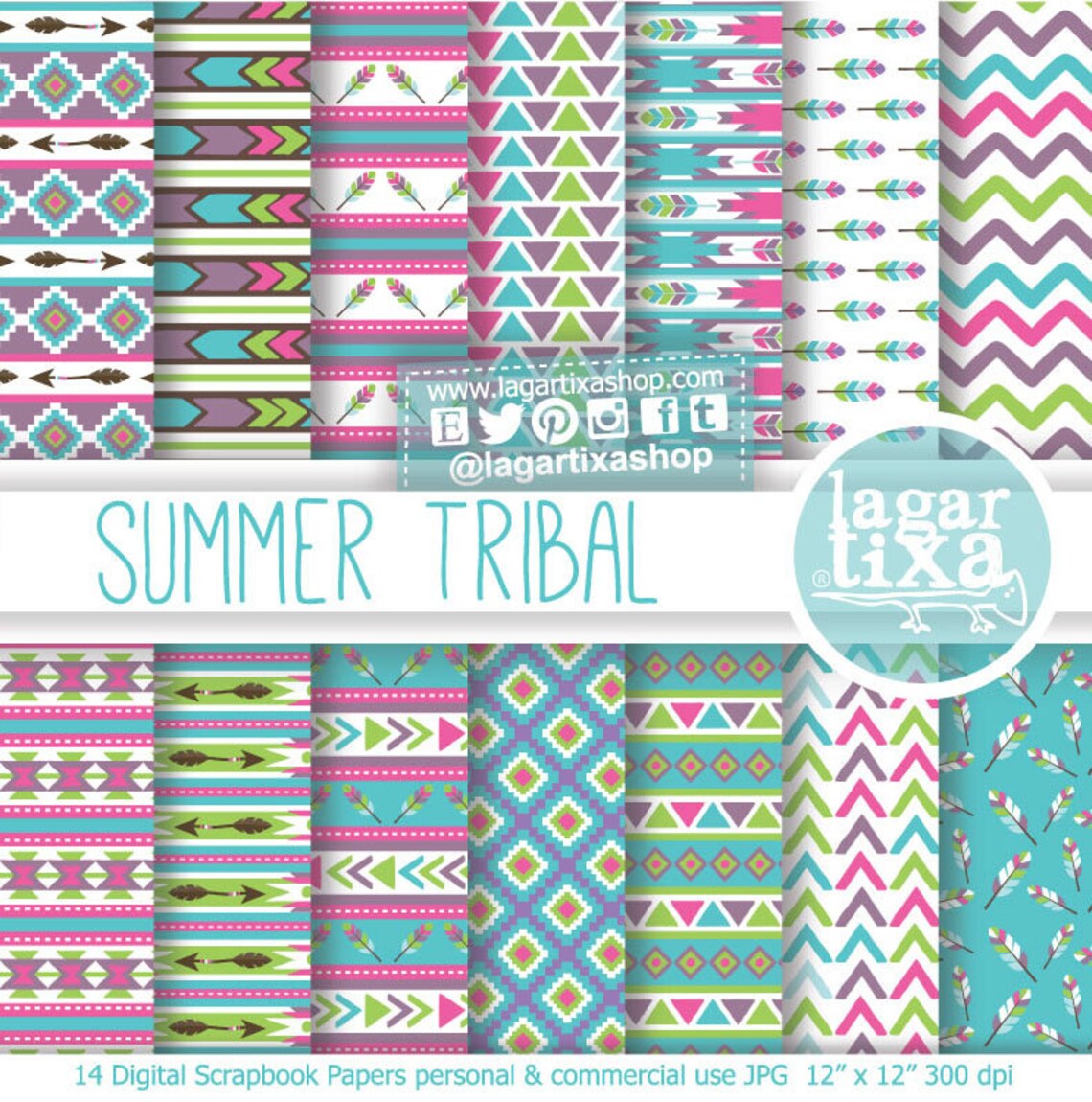 Tribal Patterns Digital Paper Pale Purple Pink Chevron - Etsy