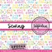 Sewing Digital Paper Fashion Designer Patterns Backgrounds Scrapbooking ...