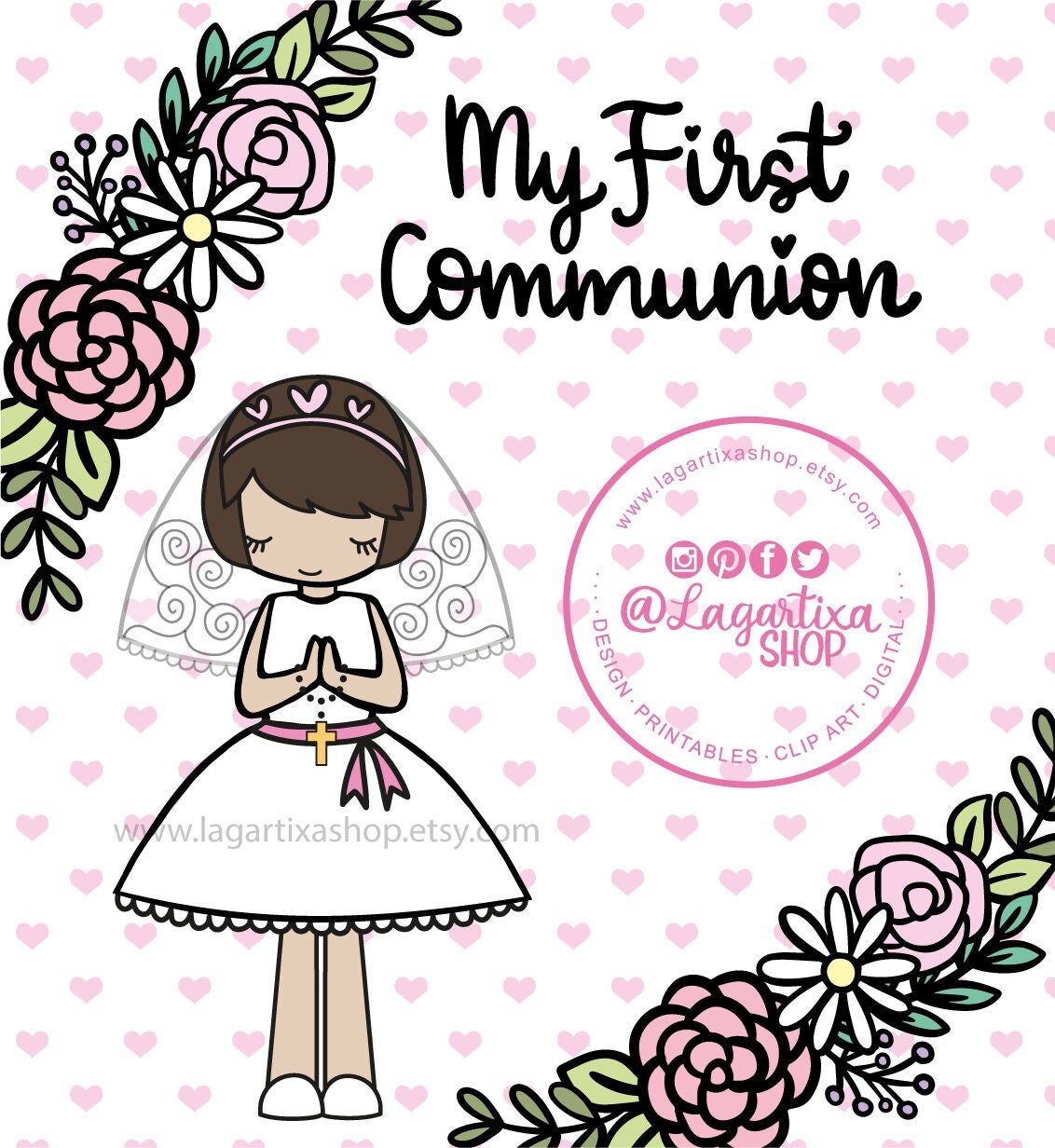Receiving Holy Communion Clipart