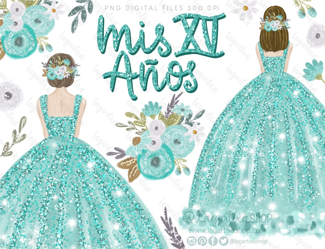 Mis Quince XV Años Morado Violeta Malva Purpurina Lettering - Etsy España