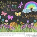 Overlays Sidewalk Chalk Art Spring Doodles Hand Drawn, Easter Spring ...