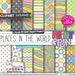 Rainbow Party Patterns Balloons Party Confetti Digital Paper Patterns ...