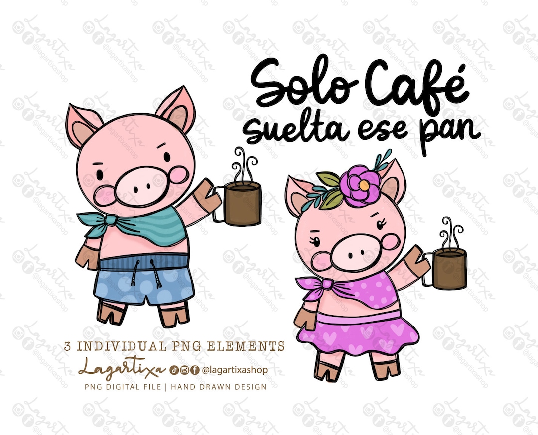 Solo Café Suelta Ese Pan | PNG Pan Dulce Café | Pigs | Diet Funny ...
