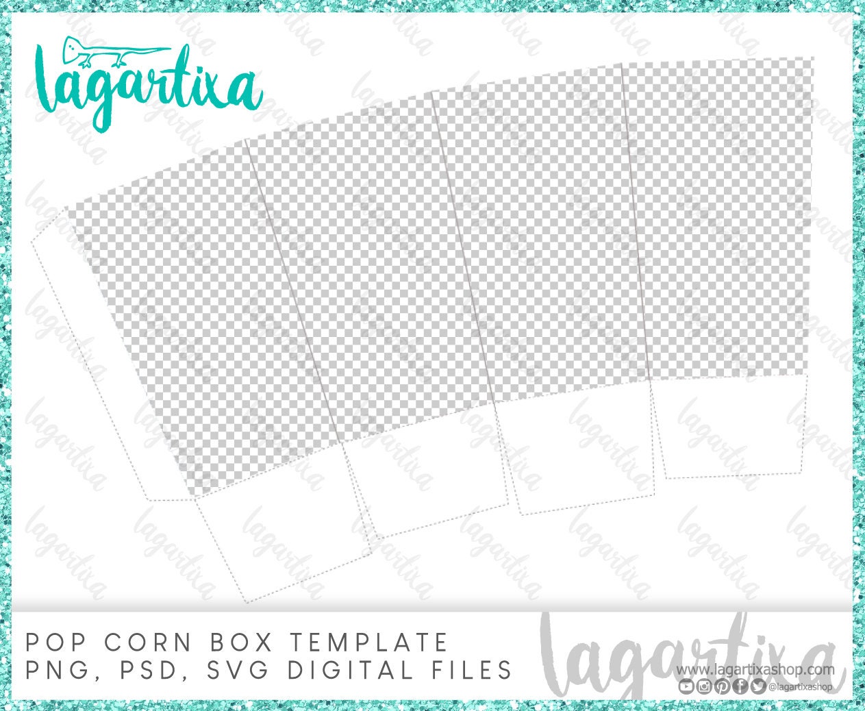 Paper & Party Supplies Paper SVG Snack Box Template Psd Printable Ms ...