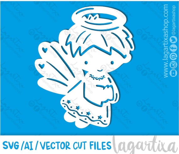 Baby Angel Praying Stencil