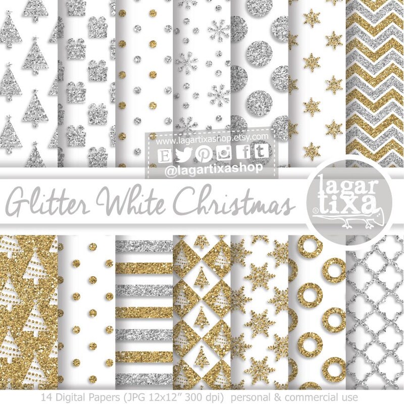 Christmas Digital Paper - Etsy