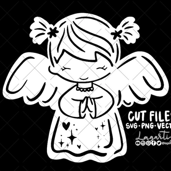 Praying Baby Angel Svg - Etsy