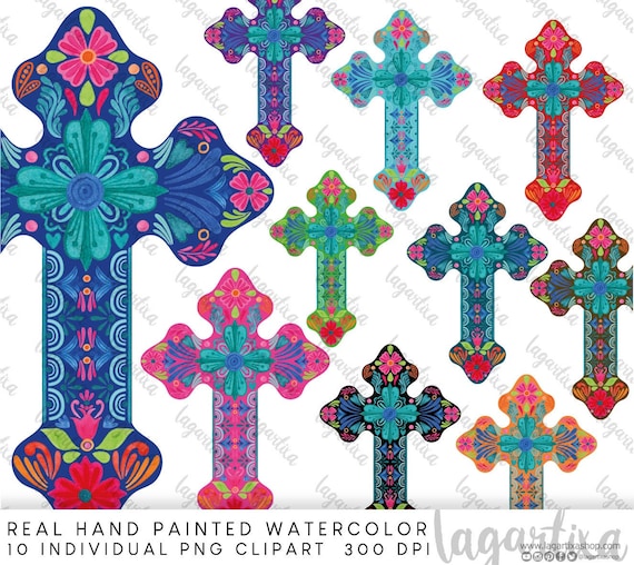 Colorful Crosses Clipart