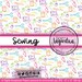 Sewing Digital Paper Fashion Designer Patterns Backgrounds Scrapbooking ...