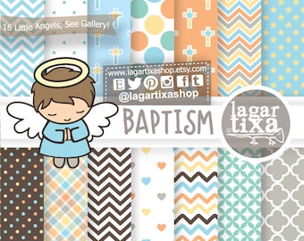SALE Baptism Digital Paper BAPTISM Digital Paper - Etsy