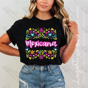 Mexicana Flores De Mexico Sublimation Digital Image Handwritten Mexican ...