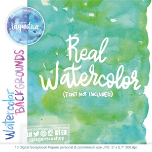 Watercolor Texture Backgrounds Digital Paper Real Pattern Rainbow Pink ...