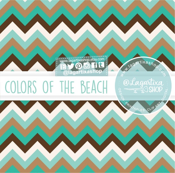 Turquoise And Brown Patterns
