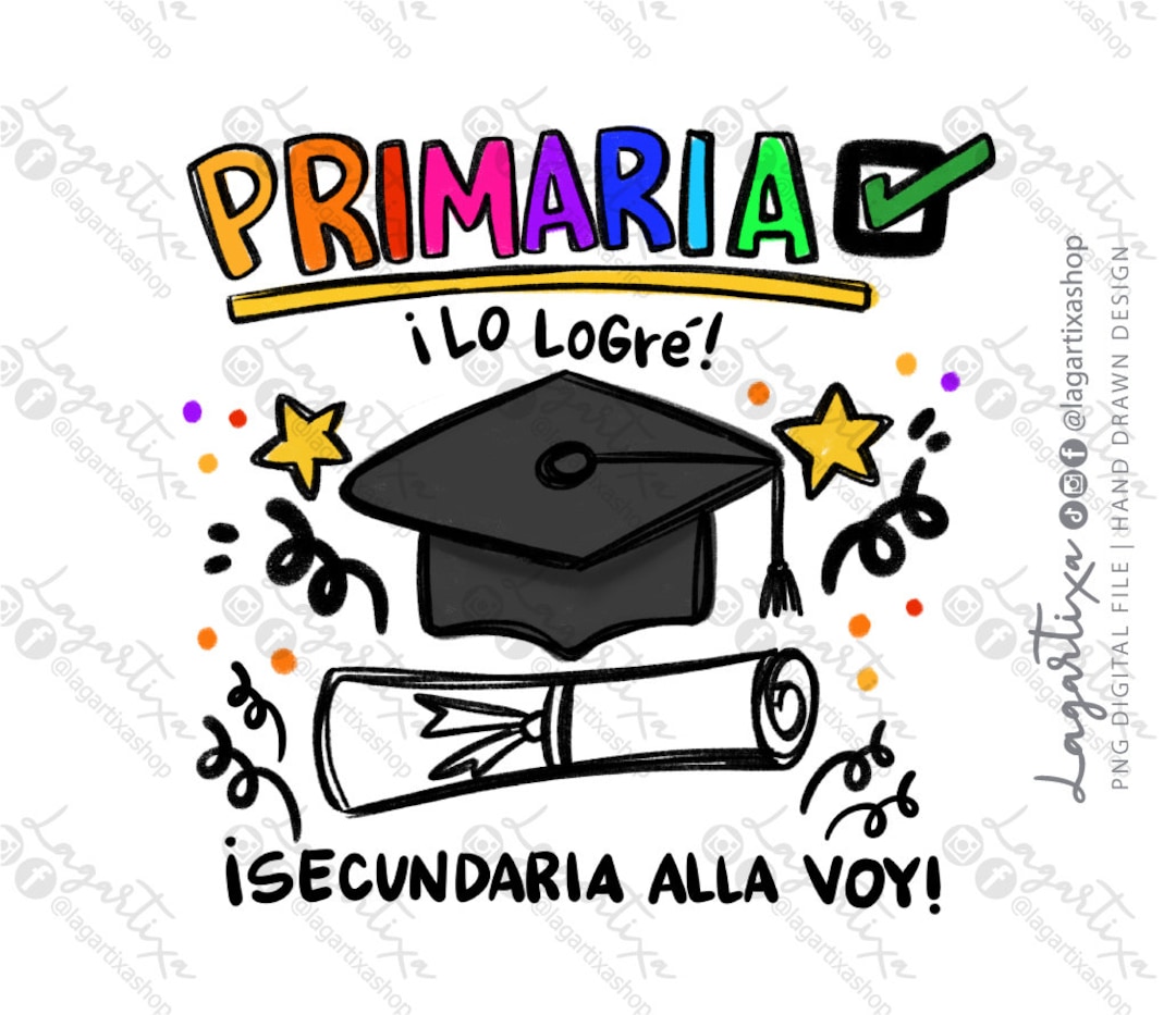 Graduation Elementary School Done, Primaria Secundaria Español Clipart ...