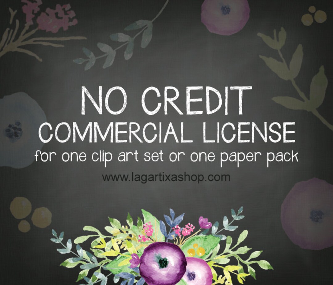 Extended License for ONE Paper Pack or Clip Art Set - Etsy