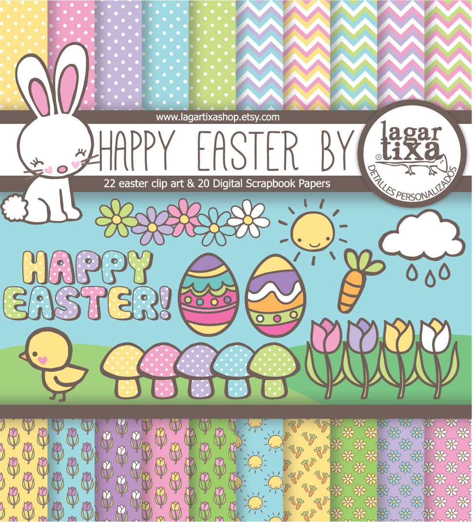 Embellishments Craft Supplies & Tools Happy Easter bunny Eggs Sun ...