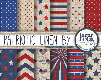 Patriotic Paper America Independence Day 4th of July Patriotic Digital ...