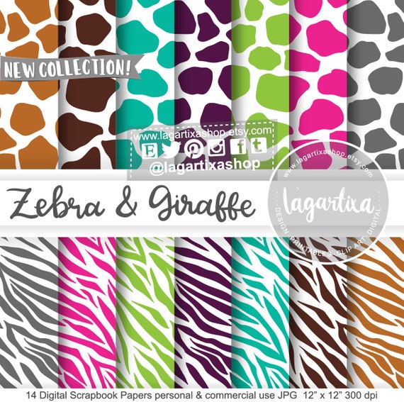 Purple And Brown Giraffe Print